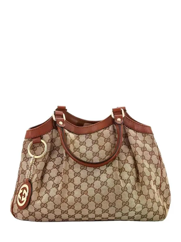 Gucci Sukey Gg Canvas Medium Tote Bag - Brown