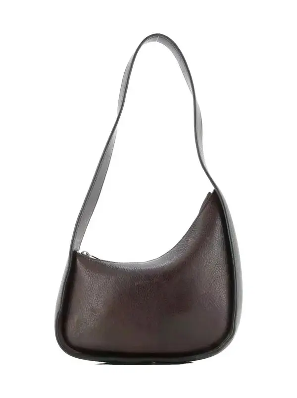 THE ROW Half Moon Leather Hobo Bag - Brown