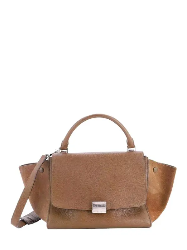 Celine Trapeze Small Satchel - Brown