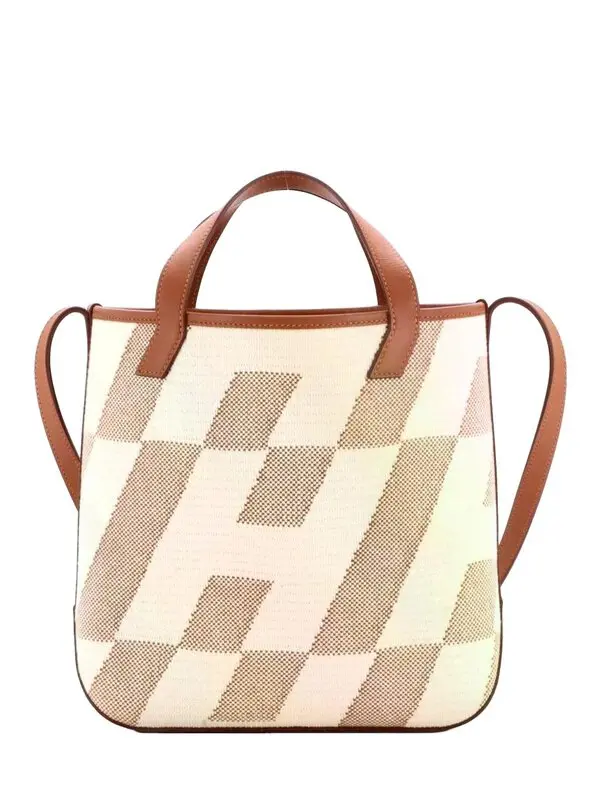 Hermès Cabas H En Biais 27 Tote - Brown