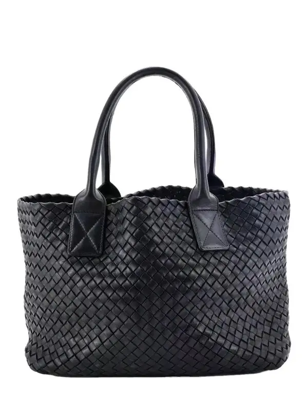 Bottega Veneta Cabat Intrecciato Nappa Medium Tote Bag - Black
