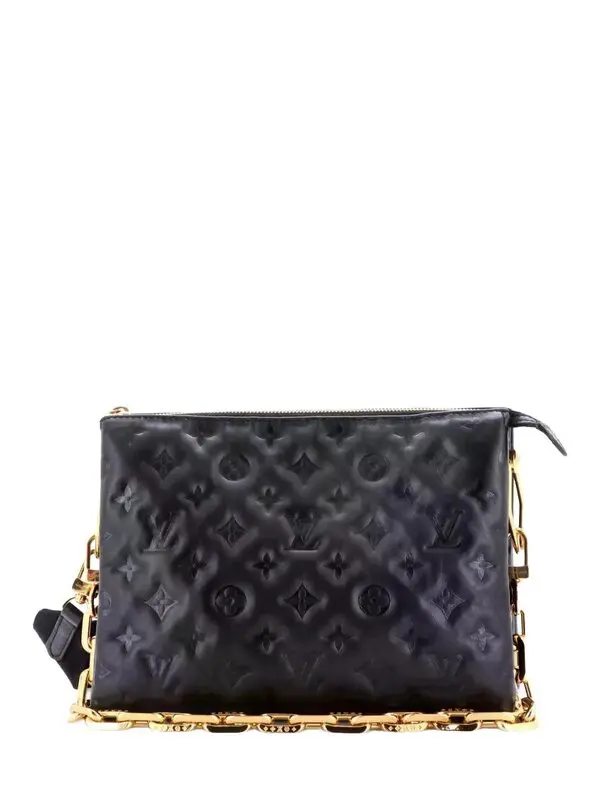 LOUIS VUITTON Coussin Pm Embossed Crossbody Bag - Black