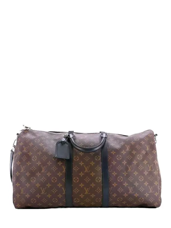 LOUIS VUITTON Keepall Bandouliere 55 Travel Bag - Brown