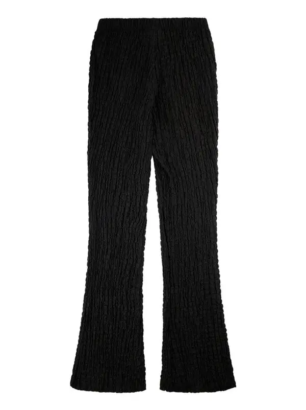 SONG FOR THE MUTE Semi-sheer Trousers - Black