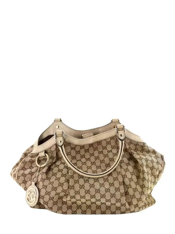 Gucci Sukey Gg Canvas Large Tote Bag - Brown