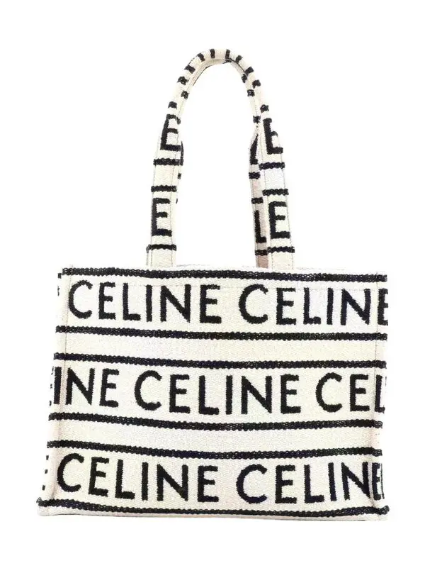 Celine Cabas Thais Logo Large Tote Bag - Neutrals