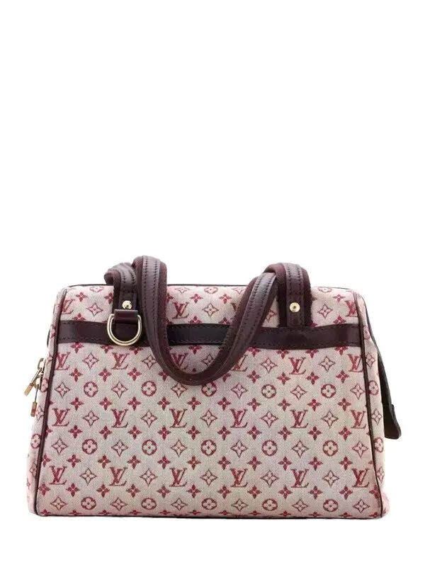 LOUIS VUITTON Josephine Handbag Mini Lin Pm Shoulder Bag - Red