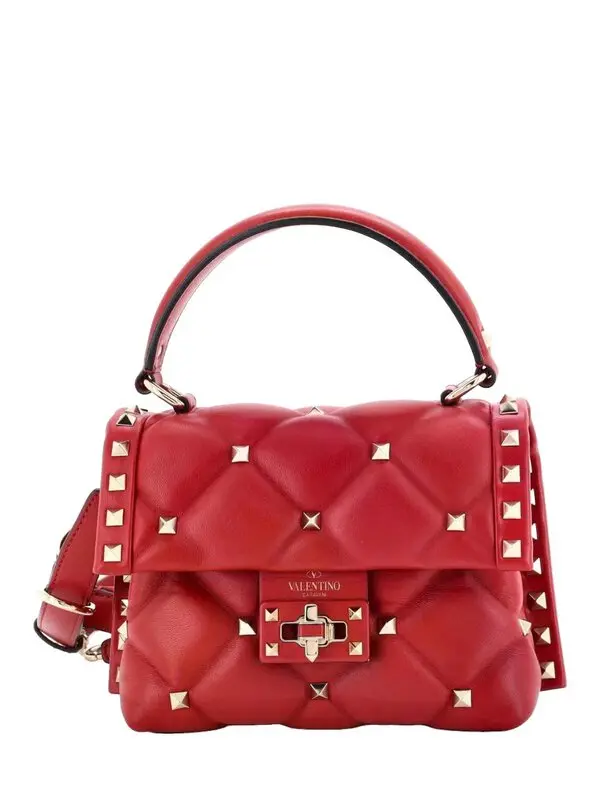 Valentino Garavani Candystud Mini Satchel - Red