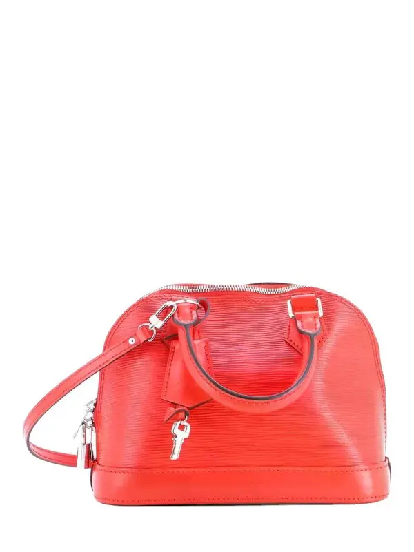 LOUIS VUITTON Alma Handbag Epi Leather Bb Satchel - Red