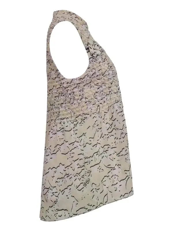 Proenza Schouler Sleeveless High-neck Georgette Top - Neutrals
