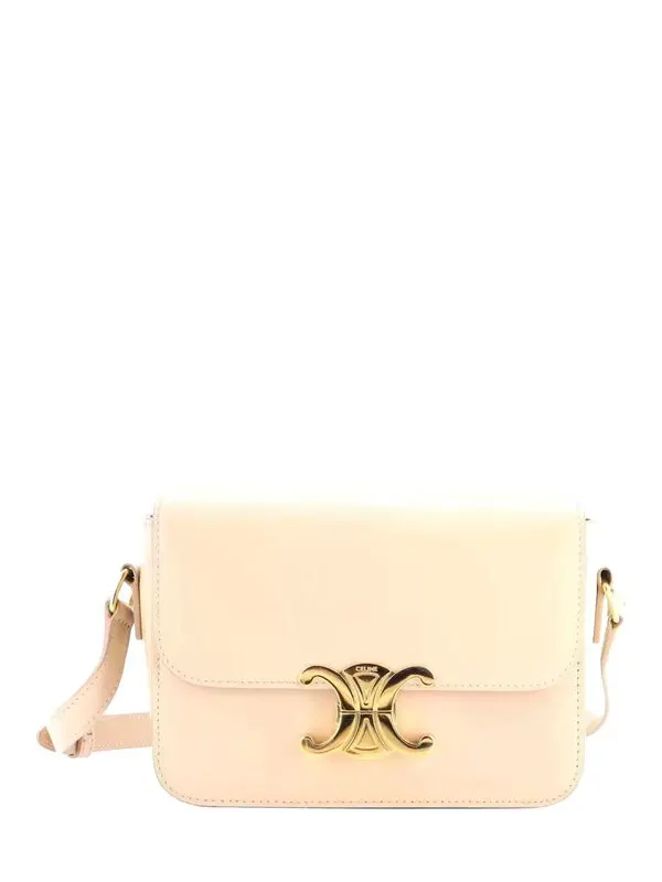 Celine Triomphe Shoulder Bag Smooth Calfskin Teen - Neutrals