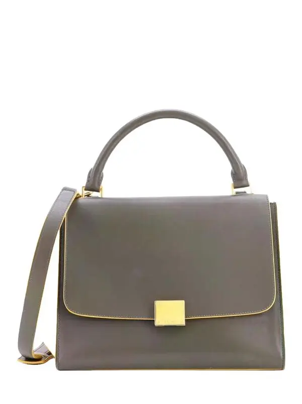 Celine Bicolor Trapeze Small Satchel - Green
