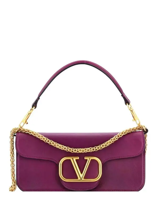 Valentino Garavani Vlogo Loco Flap Shoulder Bag - Purple