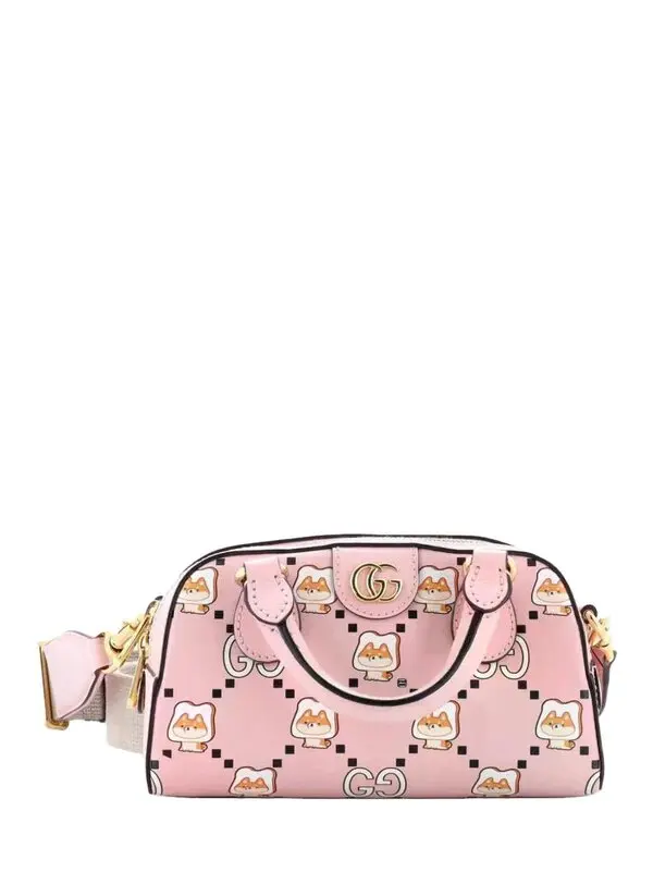 Gucci Ophidia Convertible Boston Top Handle Bag - Pink
