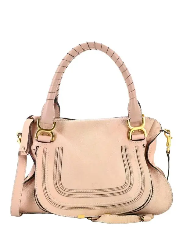 Chloé Marcie Leather Medium Satchel - Pink