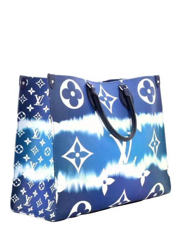 LOUIS VUITTON Onthego Limited Edition Escale Monogram Giant Gm Tote Bag - Blue