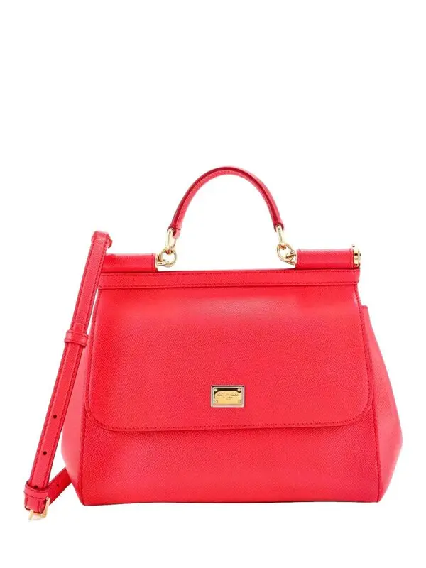 Dolce & Gabbana Miss Sicily Satchel Leather Medium - Red