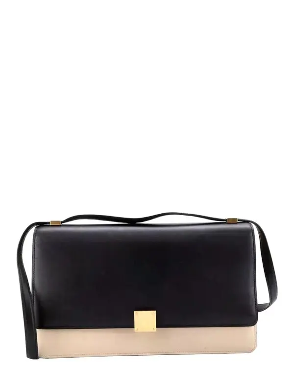 Celine Case Flap Medium Shoulder Bag Leather - Black