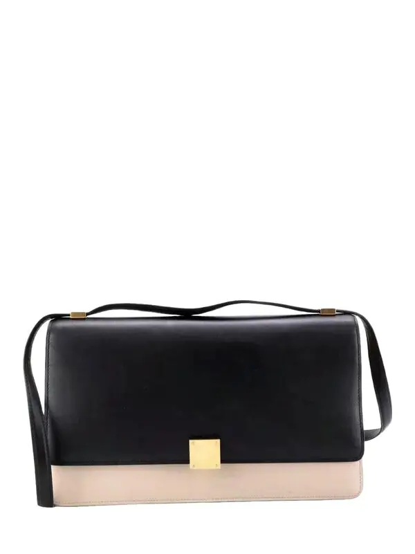 Celine Case Flap Medium Shoulder Bag Leather - Black