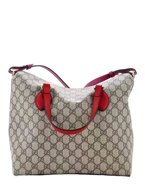 Gucci Signature Fold Over Tote - Pink