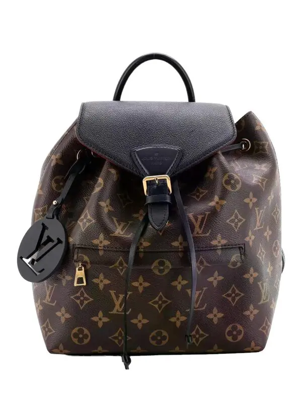 LOUIS VUITTON Montsouris Pm Backpack Monogram Canvas And Leather - Black