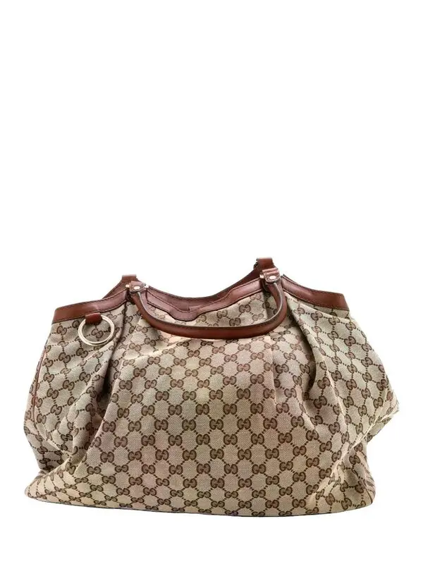 Gucci Sukey Gg Canvas Large Tote Bag - Brown
