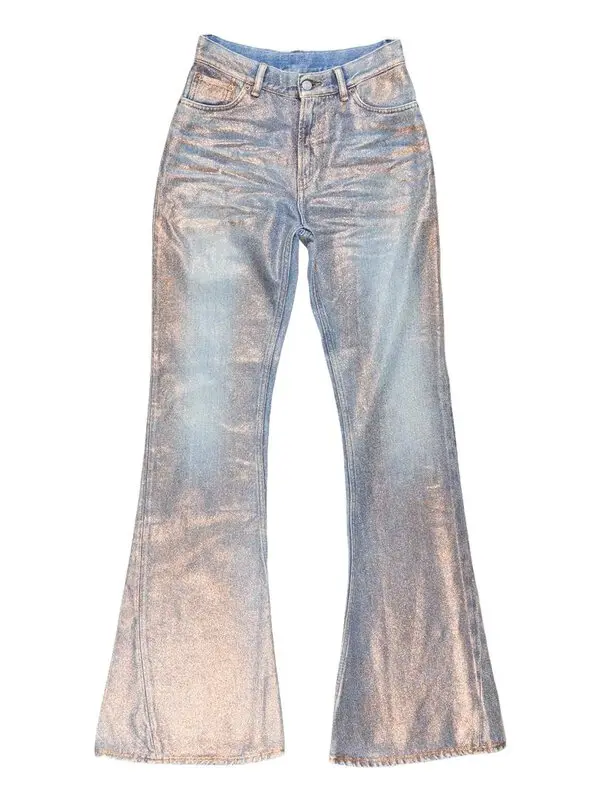 Acne Studios Glitter Dawn Flare Jeans - Light  Blue