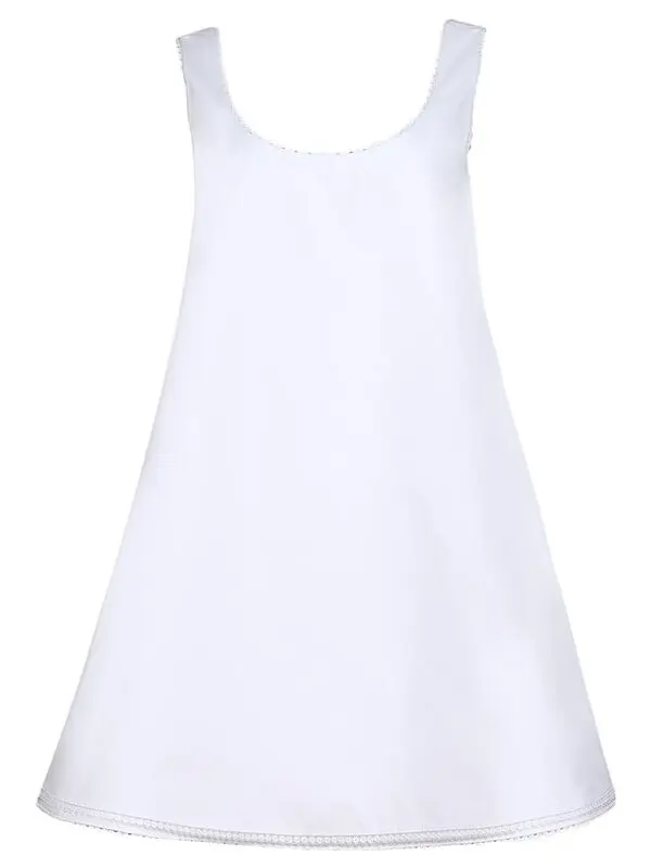 RÓHE A-line Poplin Mini Dress - White