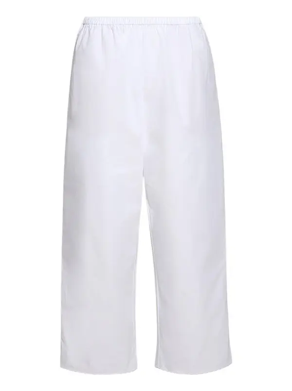 RÓHE Embroidered Poplin Trousers - White