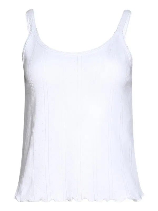 RÓHE Pointelle Tank Top - Off White