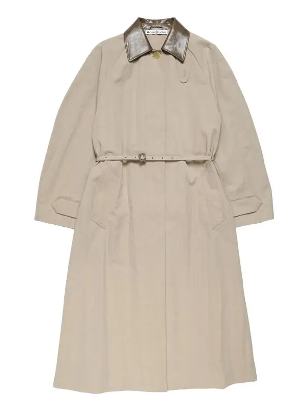 Acne Studios Belted Trench Coat - Khaki