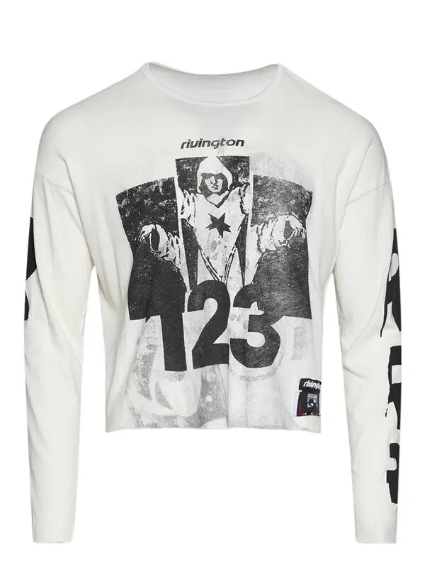 RIVINGTON ROI REBIS Left Out Enemy Long Sleeves Tee Max - White
