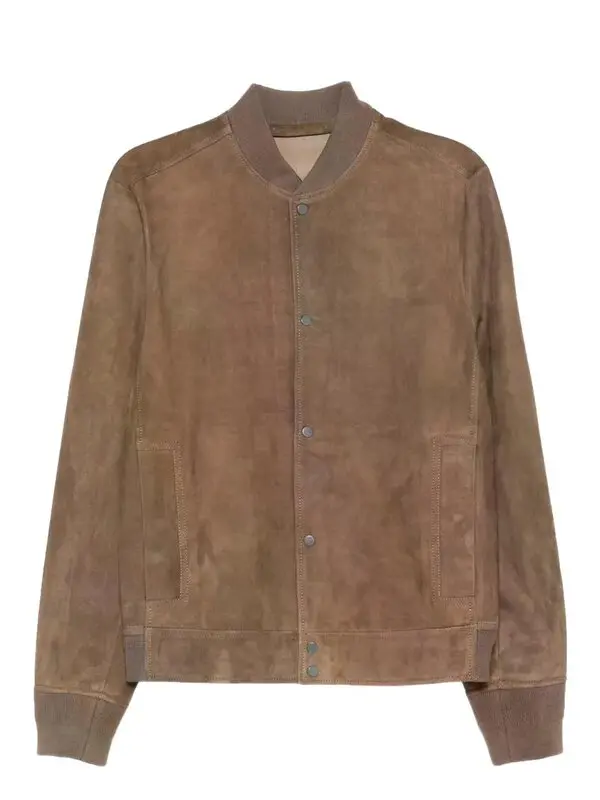SALVATORE SANTORO Snap-button Bomber Jacket - Brown