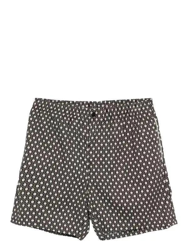 Lacoste Patterned Shorts - Black