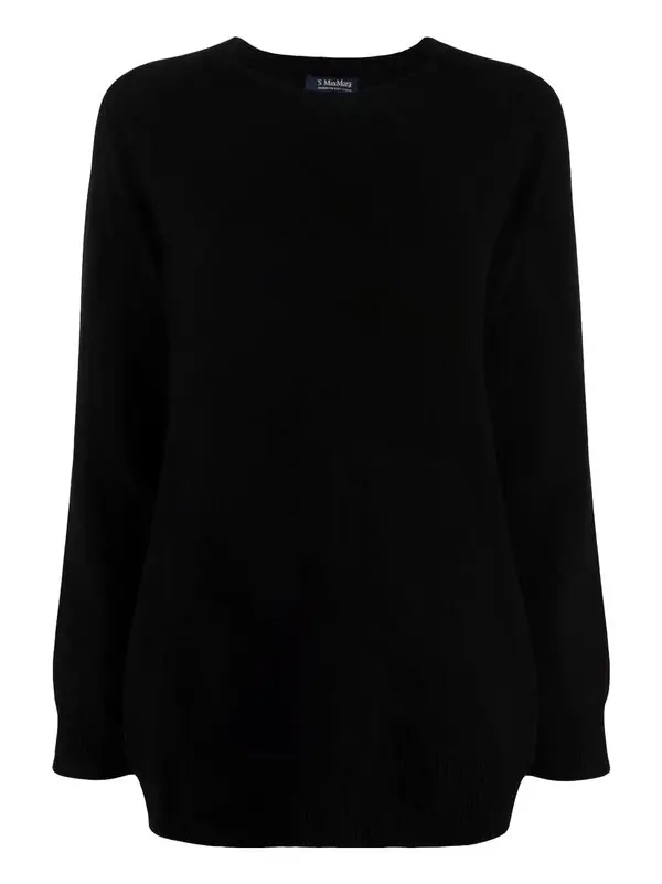Max Mara Round Neck Cashmere Jumper - Black