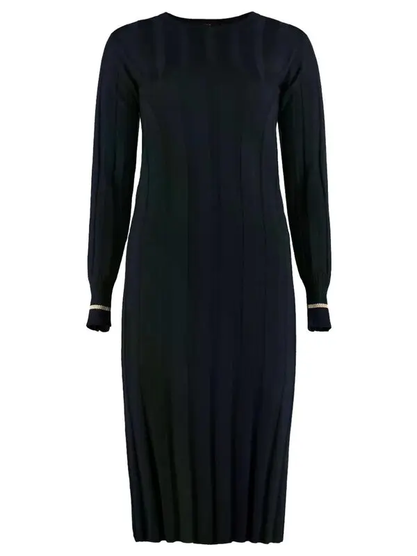 Max Mara Ribbed Knit Dress - Blue