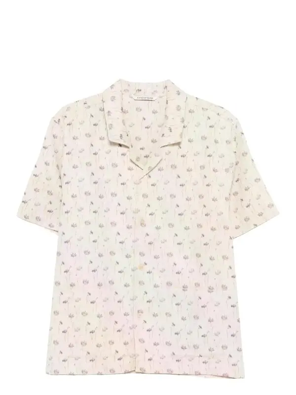 A KIND OF GUISE Salvi Floral Field Short-sleeve Shirt - Neutrals