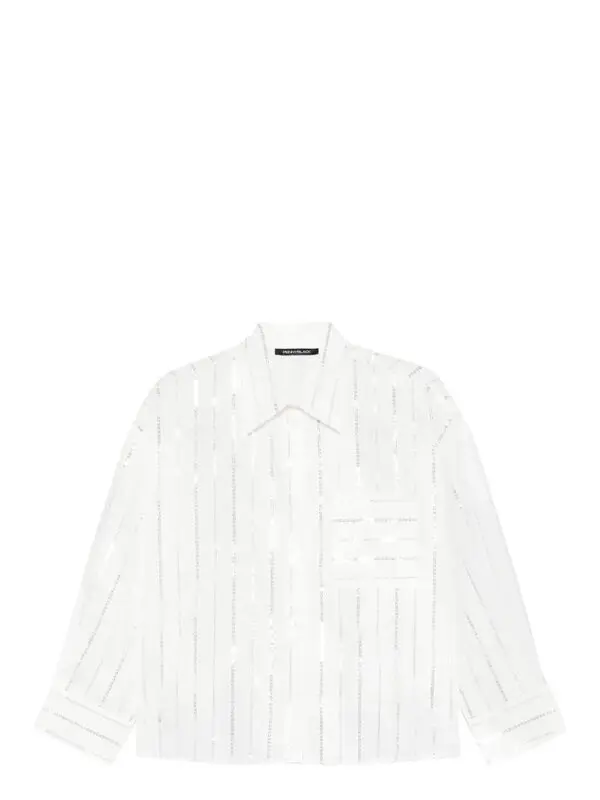 PENNYBLACK Chest-pocket Striped Shirt - White