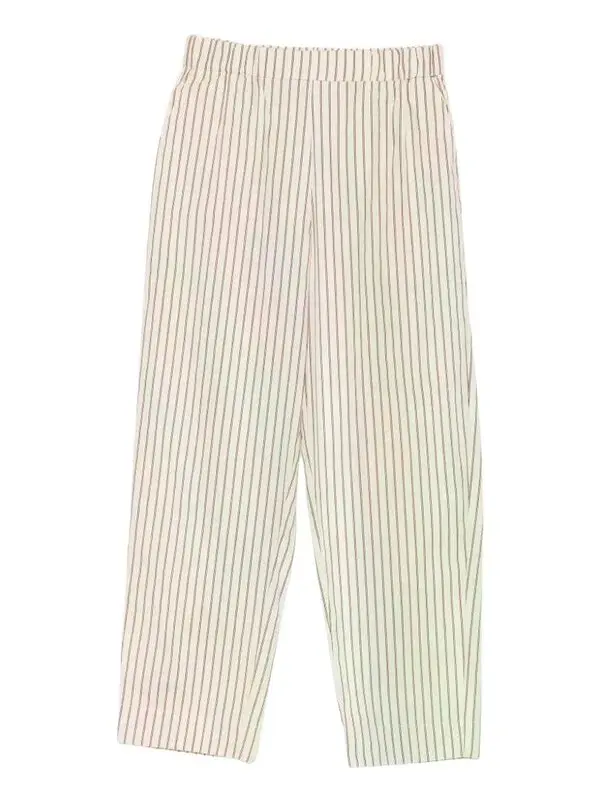YERSE Striped Trousers - Neutrals