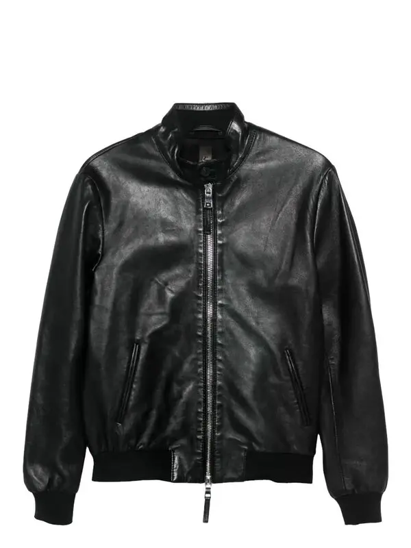 THE JACKIE LEATHERS Elvis Leather Jacket - Black