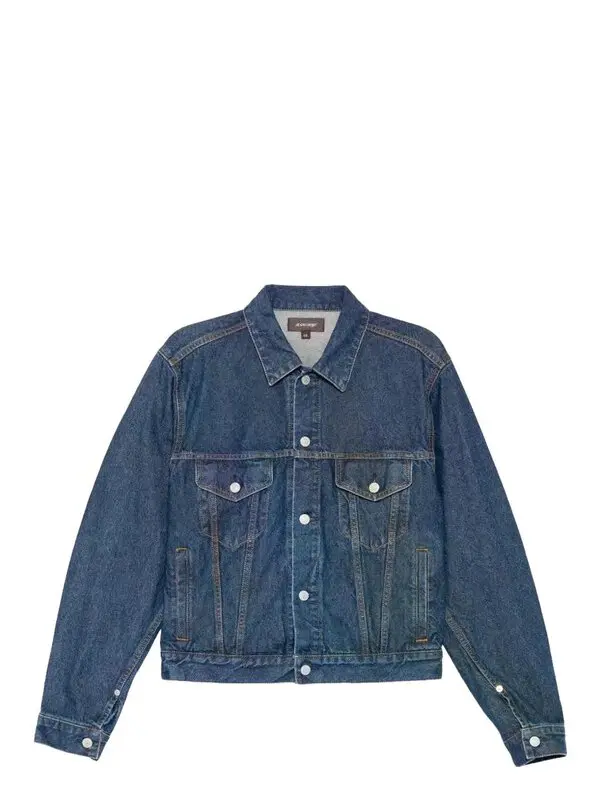 MASU Contrast-stitch Denim Jacket - Blue