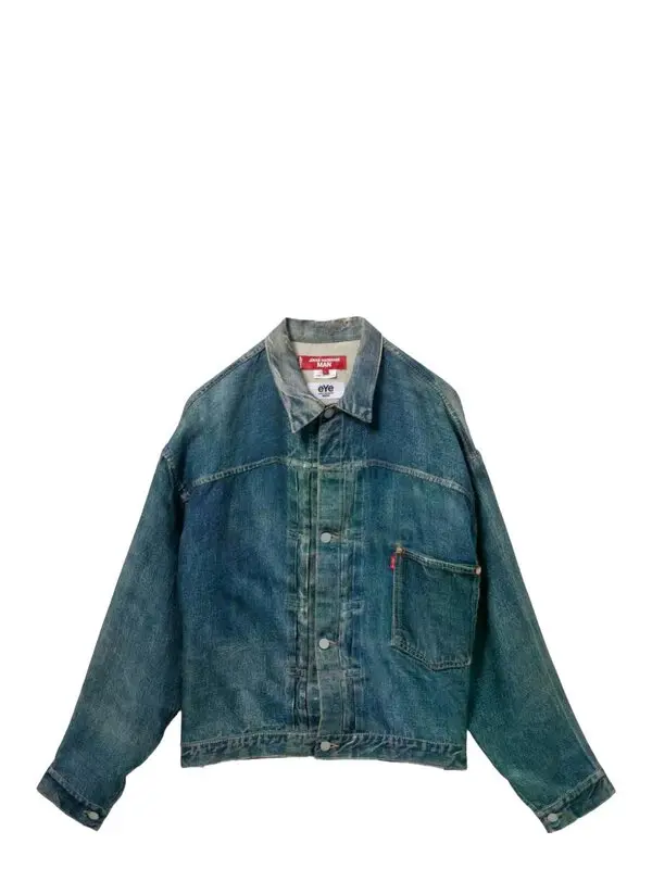 Junya Watanabe X Levi's Fake Print Denim Jacket - Blue