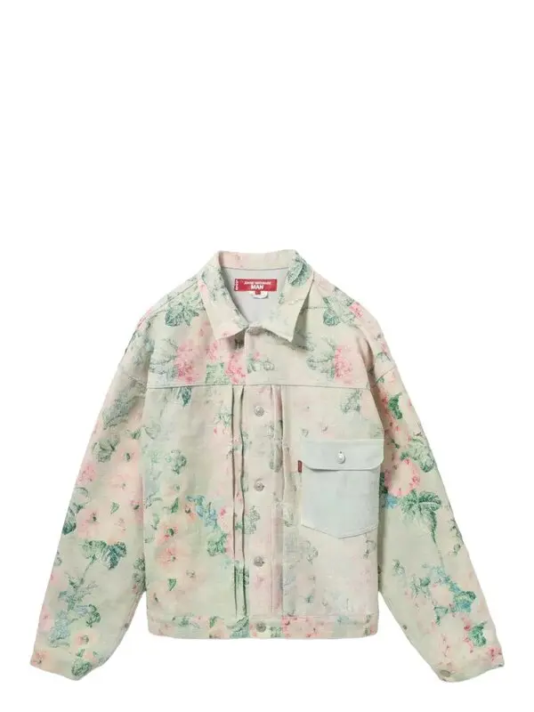 Junya Watanabe X Levi's Rose-print Jacket - Neutrals