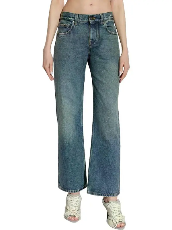 Balenciaga Stonewashed-effect Jeans - Blue