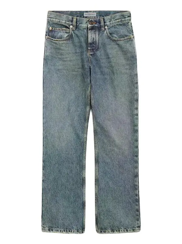 Balenciaga Stonewashed-effect Jeans - Blue