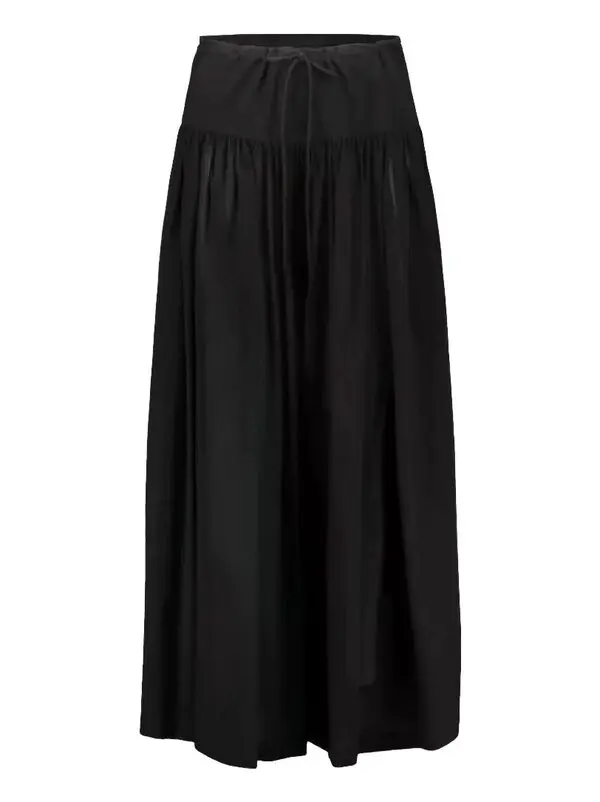 THE ROW Drawstring Wide-leg Trousers - Black