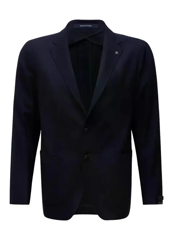 Tagliatore Notched-lapel Blazer - Blue