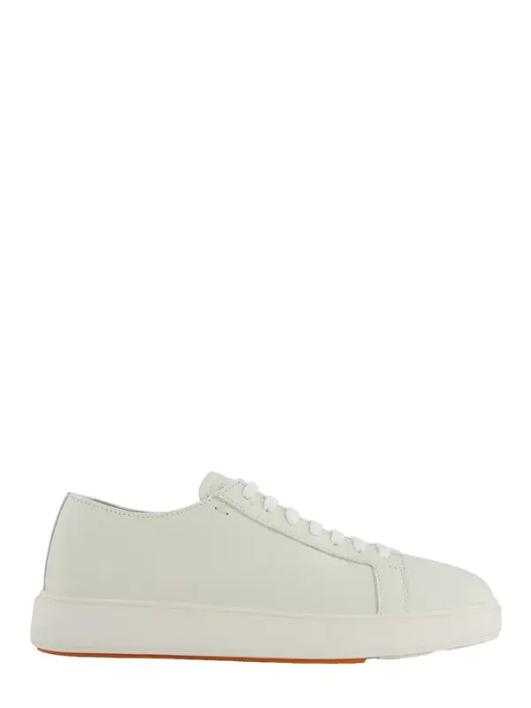 Santoni Leather Low-top Sneakers - White