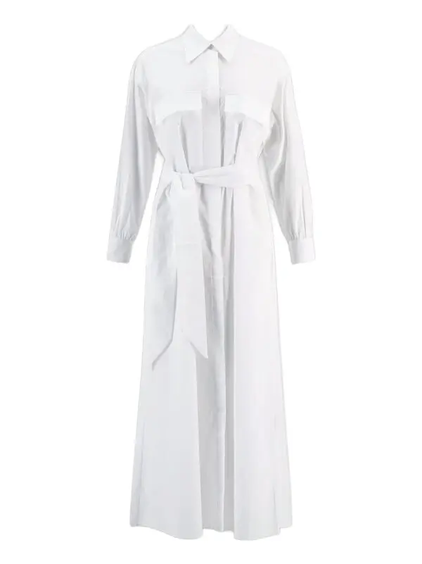Su Paris Maxi Shirt Dress - White