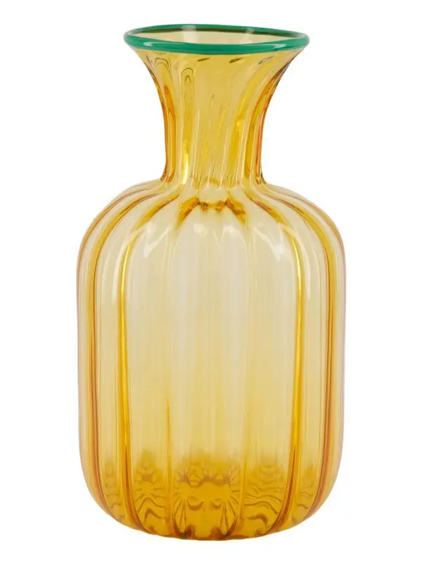 La DoubleJ Amber Murano Glass Carafe - Yellow